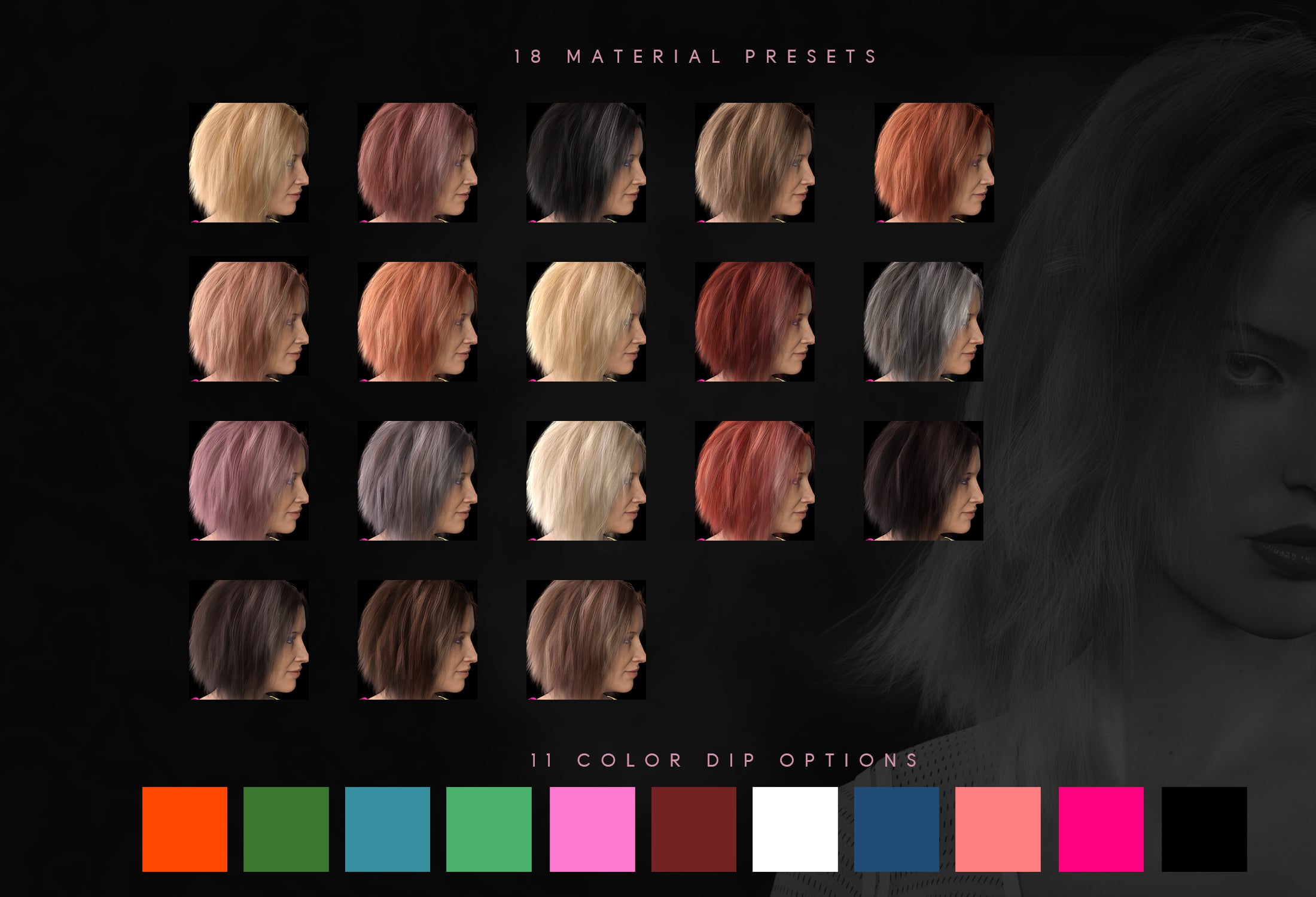 dForce Fringe Theory Hair for Genesis 8, 8.1, and 3 Females | Daz 3D