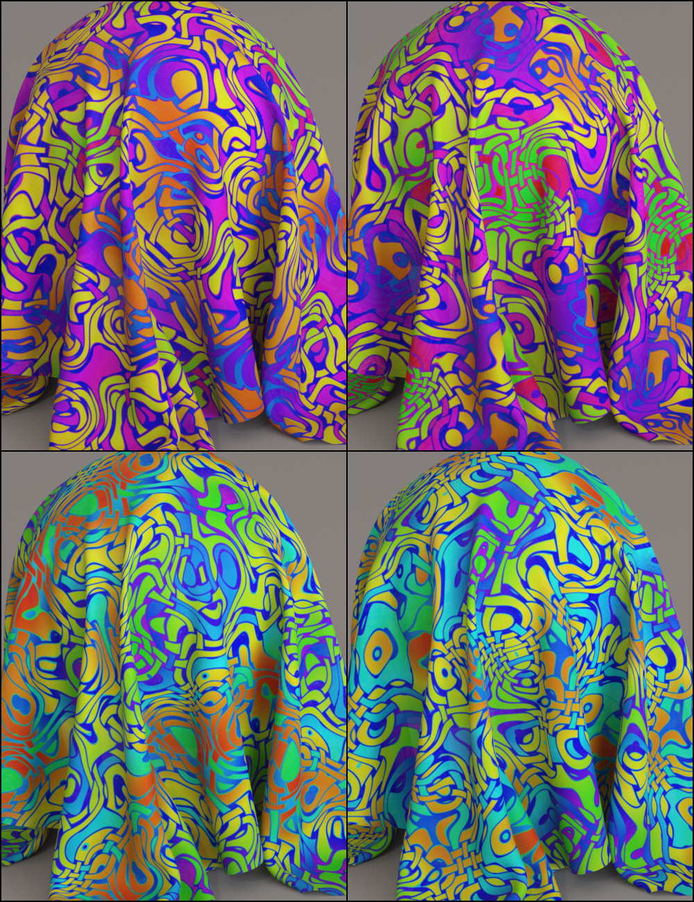 MMX Funky Fabric Patterns 01 for Iray | Daz 3D