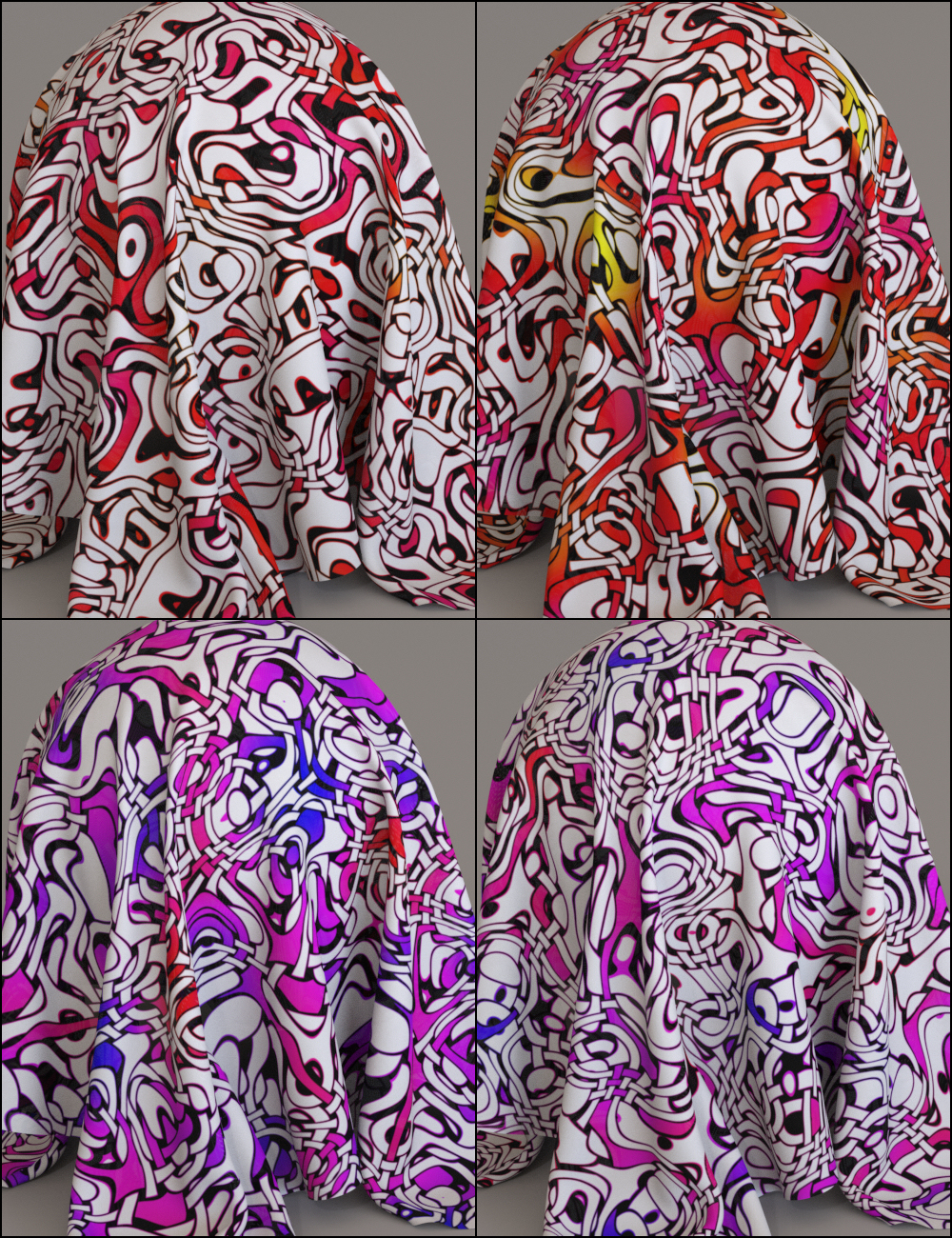 MMX Funky Fabric Patterns 01 for Iray | Daz 3D