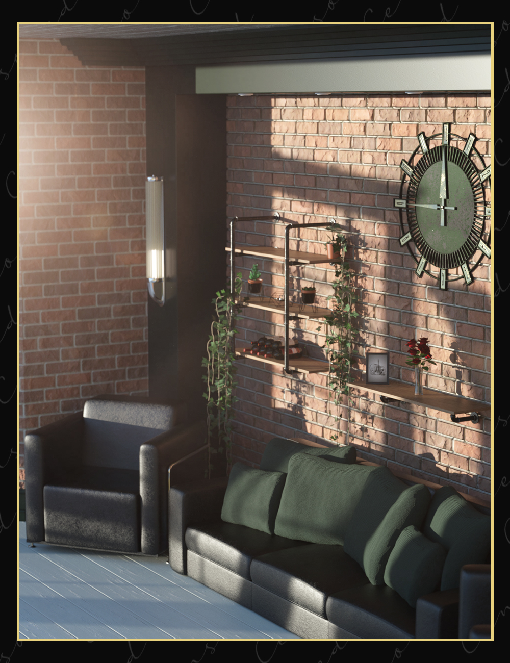 Modern Shelving Units | Daz 3D