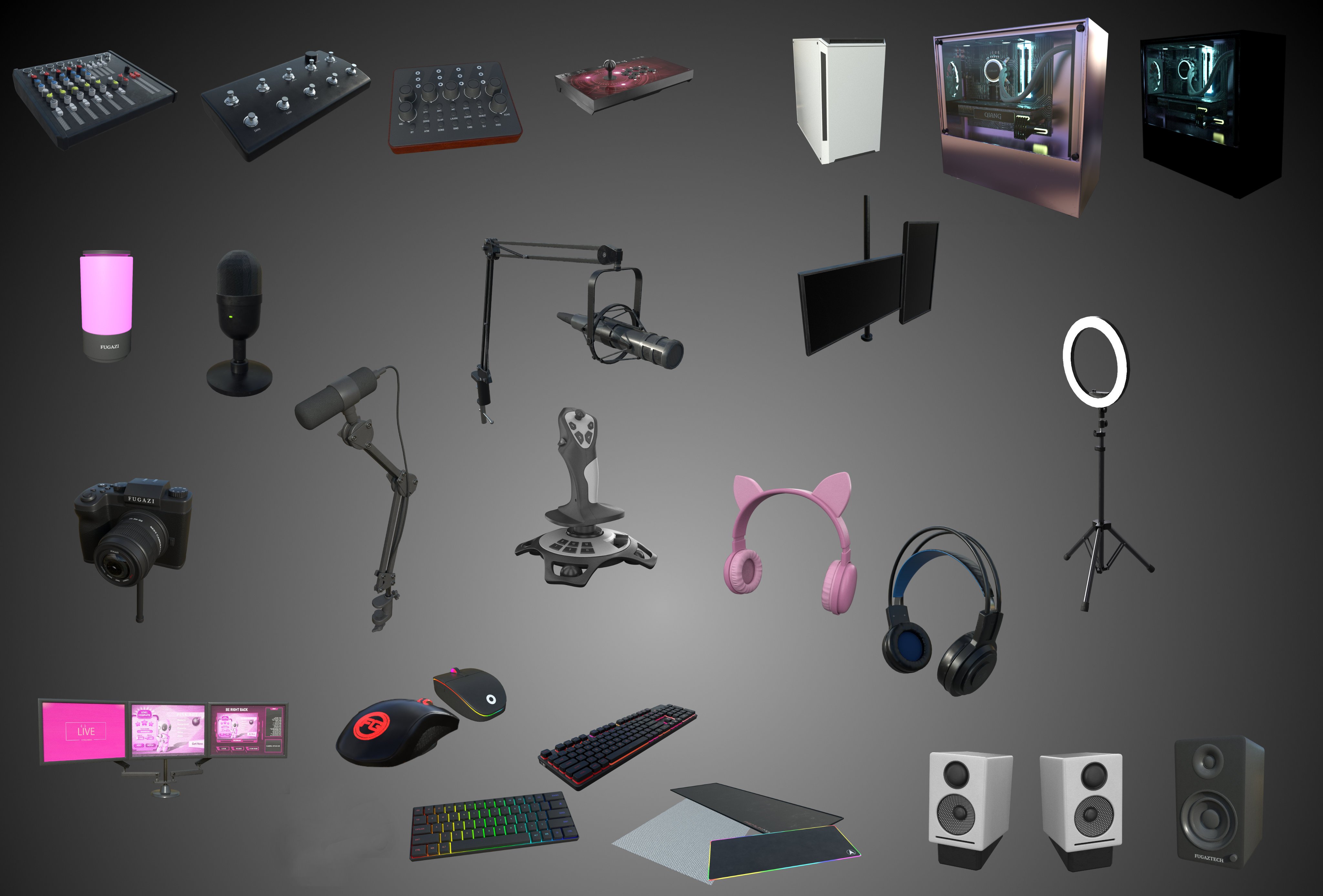 FG Live Streamer Room | Daz 3D