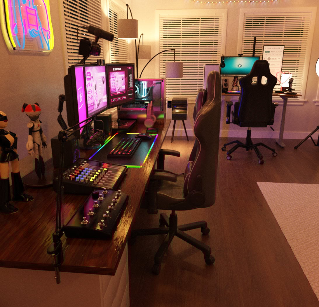FG Live Streamer Room | Daz 3D