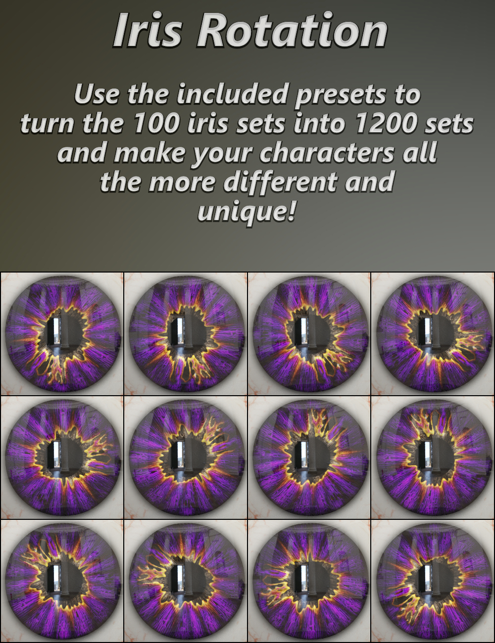 MMX Beautiful Eyes 9 for Genesis 3, 8, and 8.1 | Daz 3D