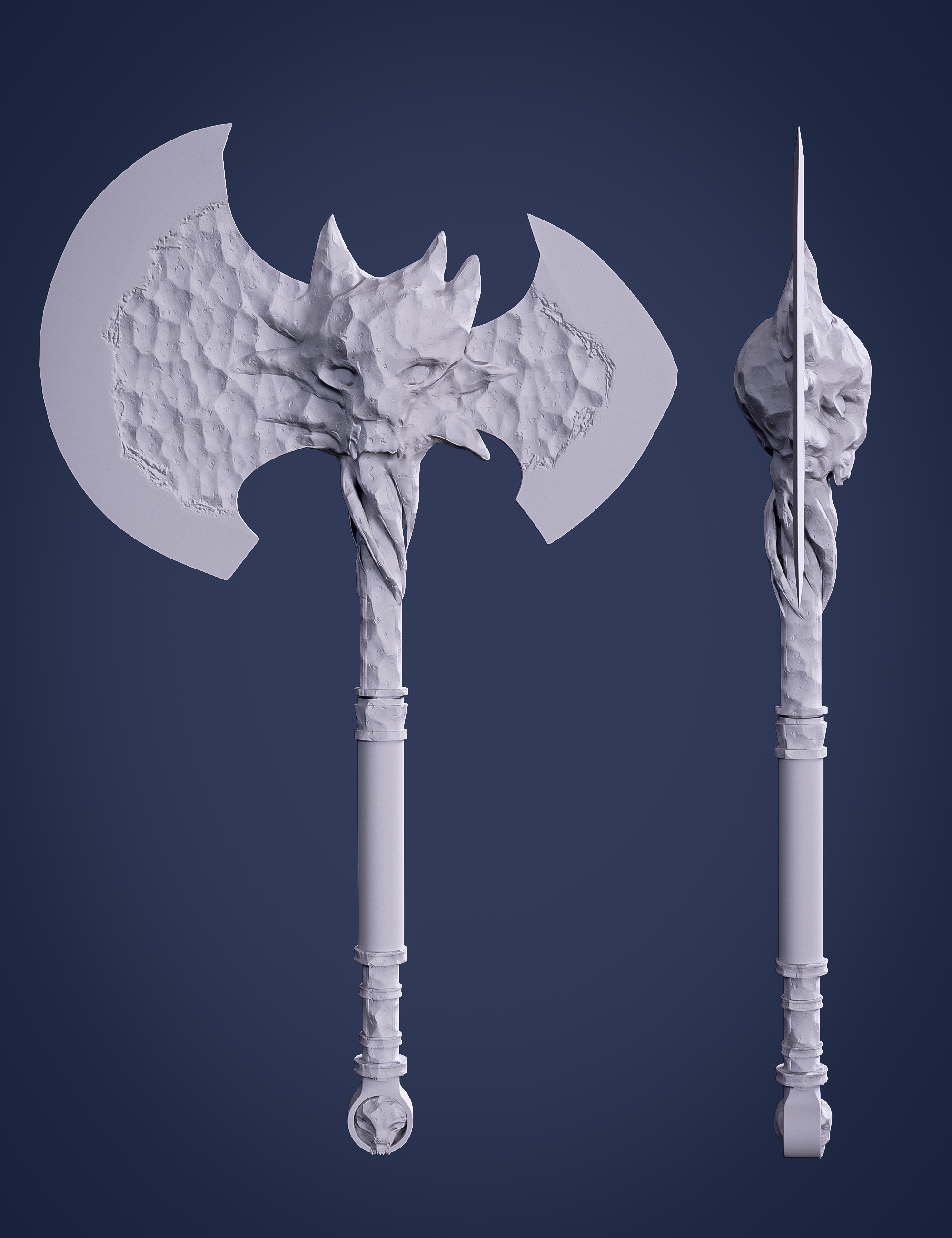 BW Dark Lava Weapons Set For Genesis 8 and 8.1 | Daz 3D