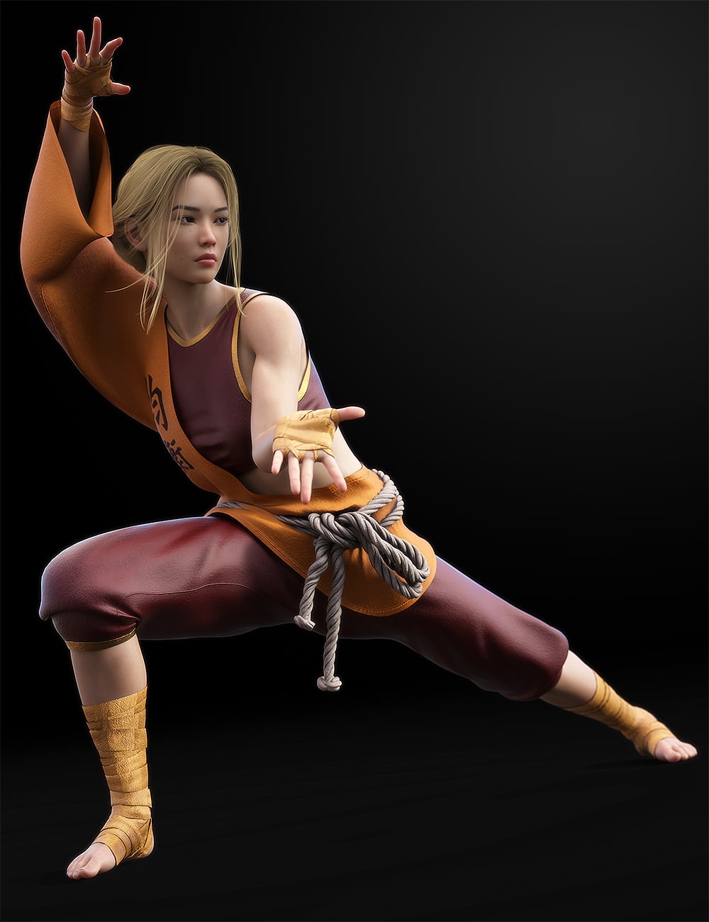 KungFu Fury Bundle for Genesis 8 and 8.1 Females | Daz 3D