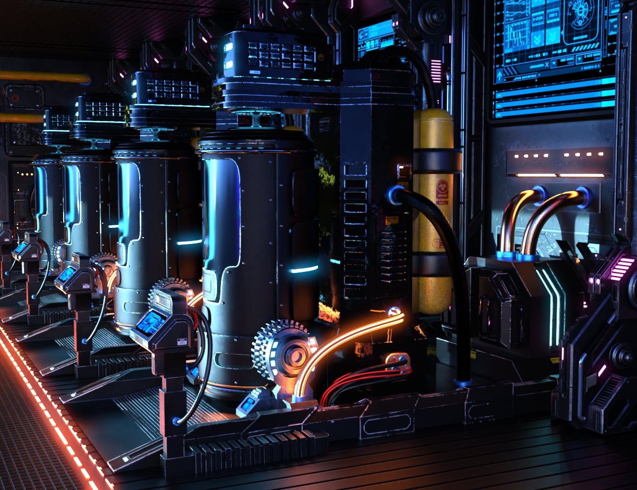 Sci-Fi Cryogenic Chamber | Daz 3D