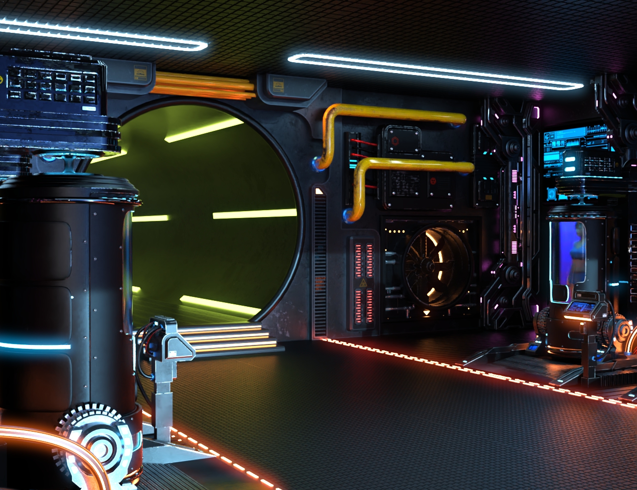 Sci-Fi Cryogenic Chamber | Daz 3D