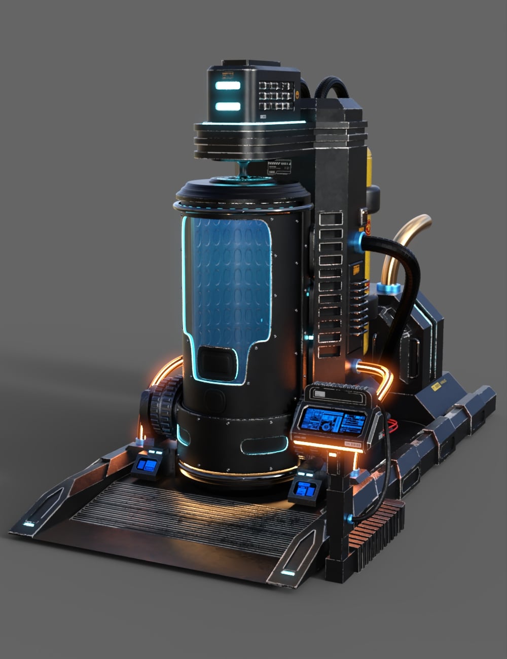 Sci-Fi Cryogenic Chamber | Daz 3D