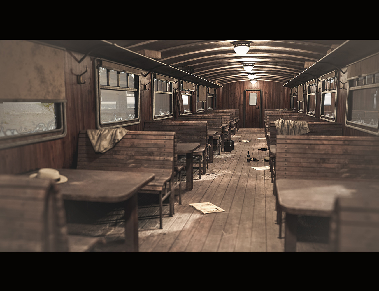 Western Express Train Second Class | Daz 3D