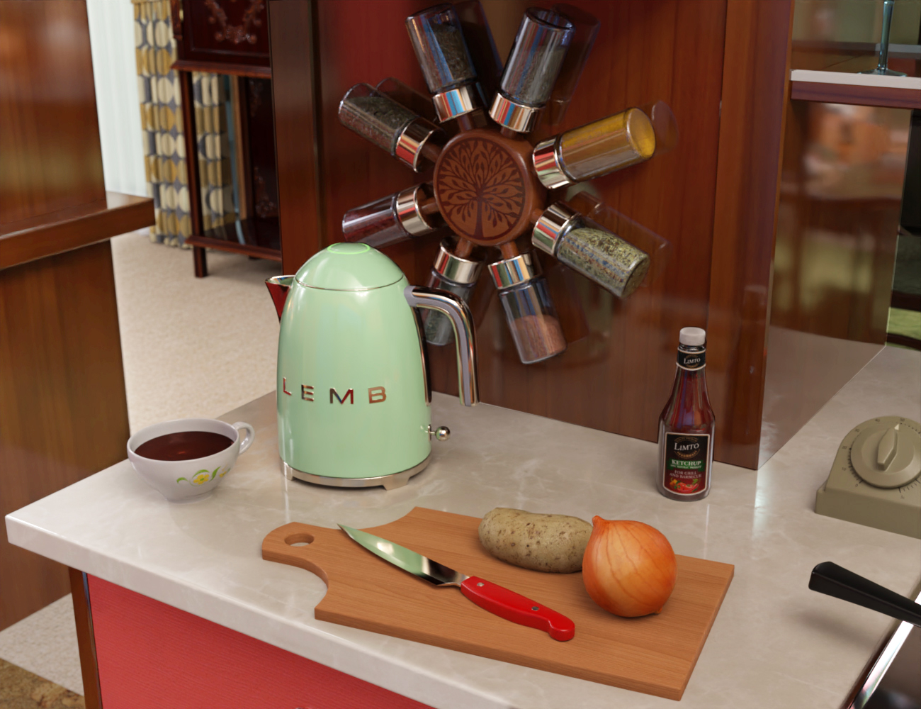 Retro Apartment Props 2 | Daz 3D