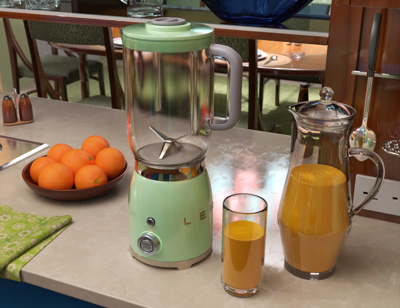 Retro Apartment Props 2 | Daz 3D