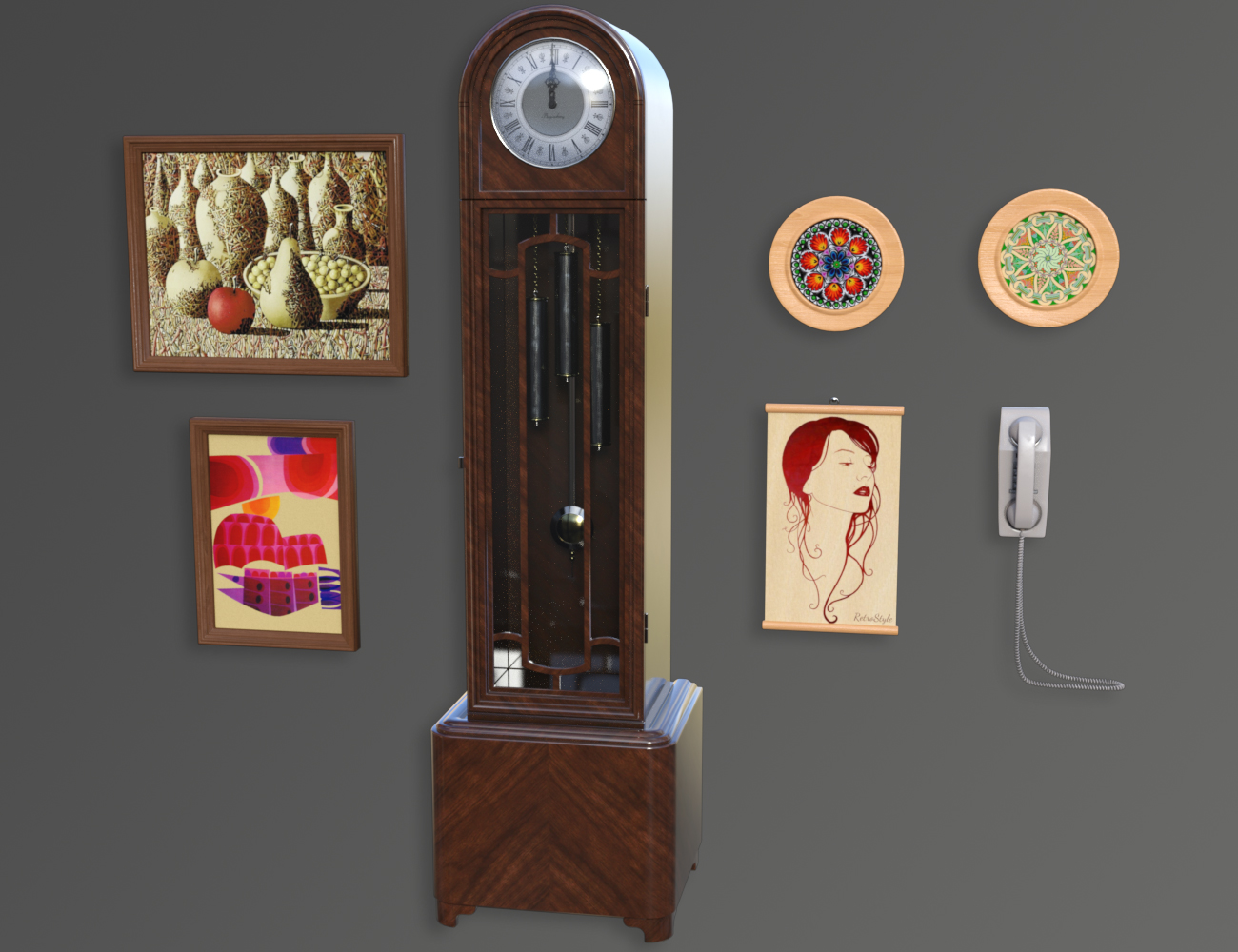 Retro Apartment Props 2 | Daz 3D