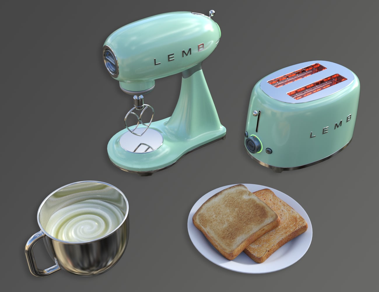Retro Apartment Props 2 | Daz 3D