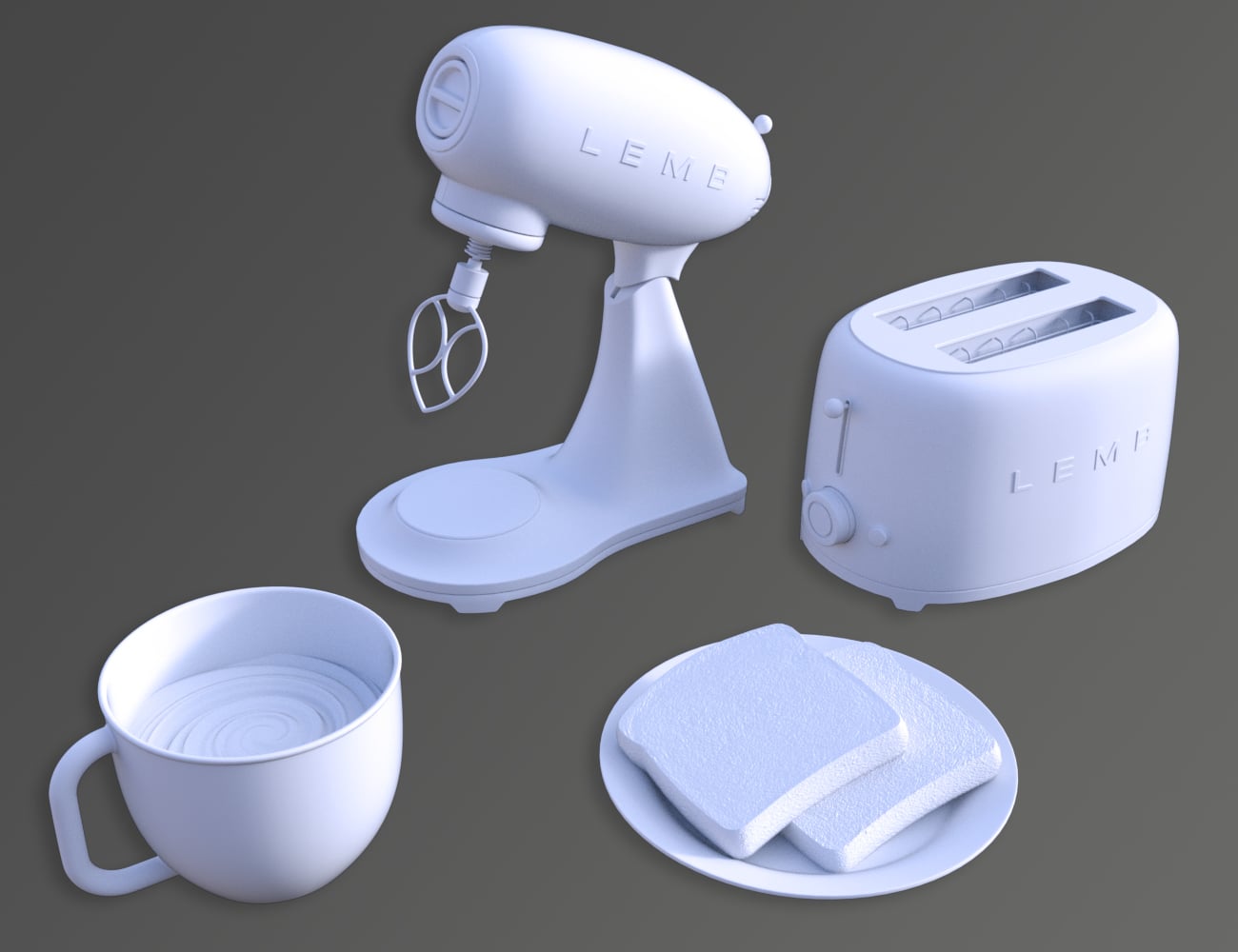 Retro Apartment Props 2 | Daz 3D