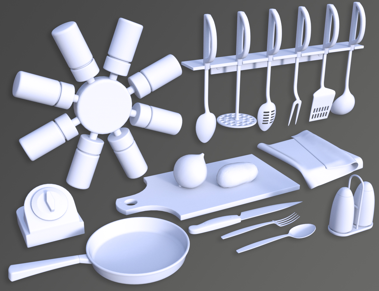 Retro Apartment Props 2 | Daz 3D