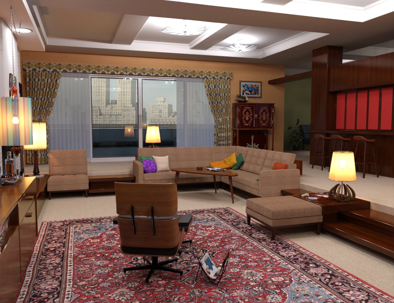 Retro Apartment | Daz 3D