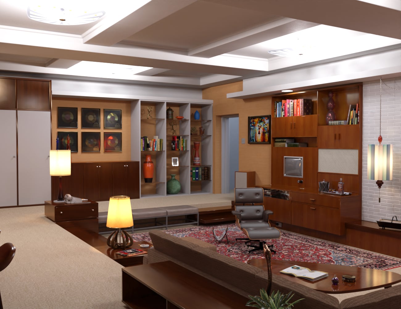 Retro Apartment | Daz 3D
