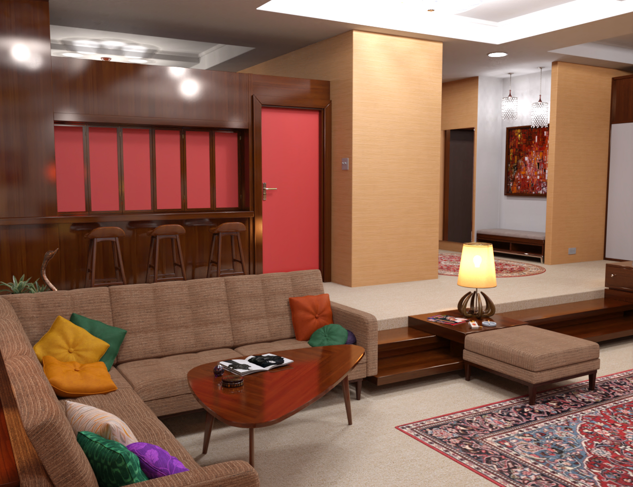Retro Apartment | Daz 3D