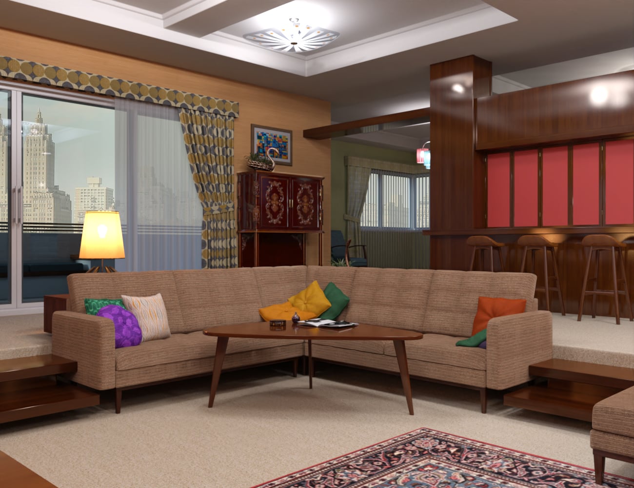 Retro Apartment | Daz 3D