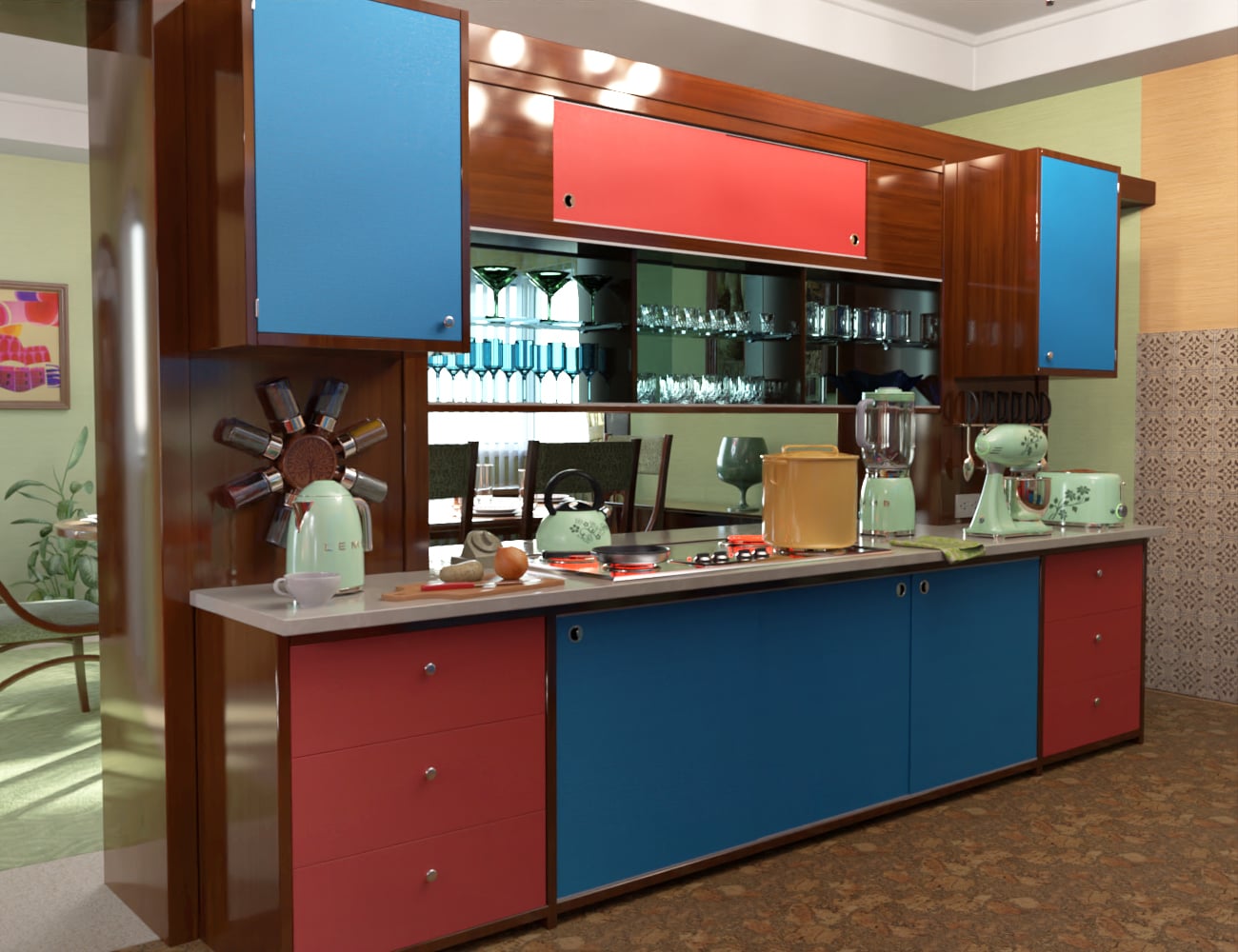 Retro Apartment | Daz 3D