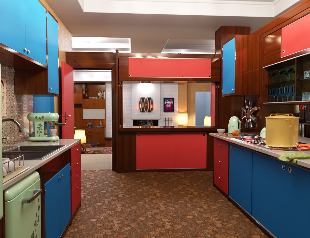 Retro Apartment | Daz 3D