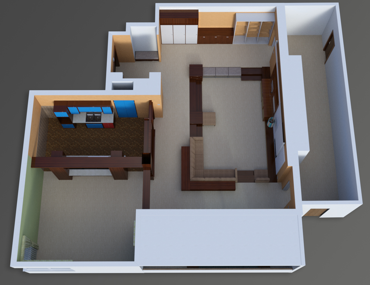 Retro Apartment | Daz 3D