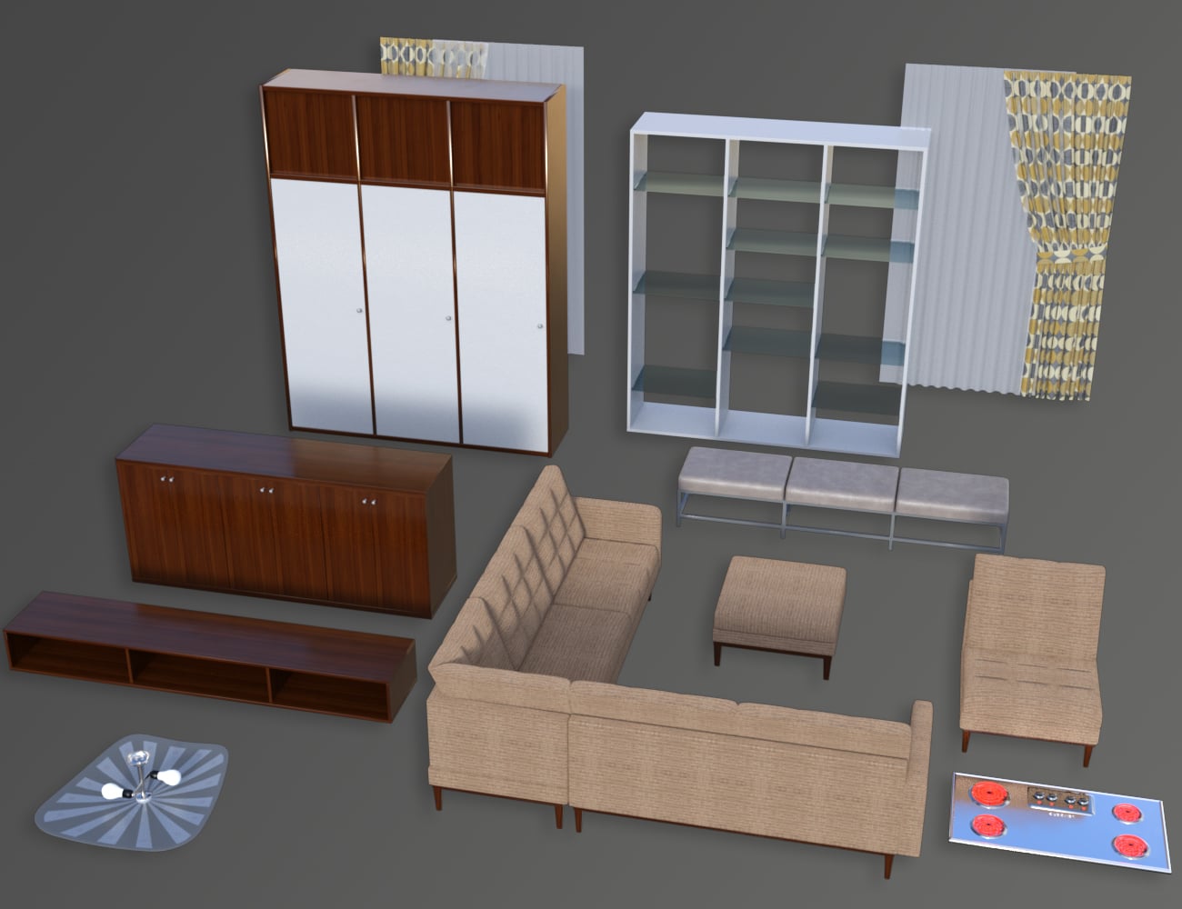 Retro Apartment | Daz 3D