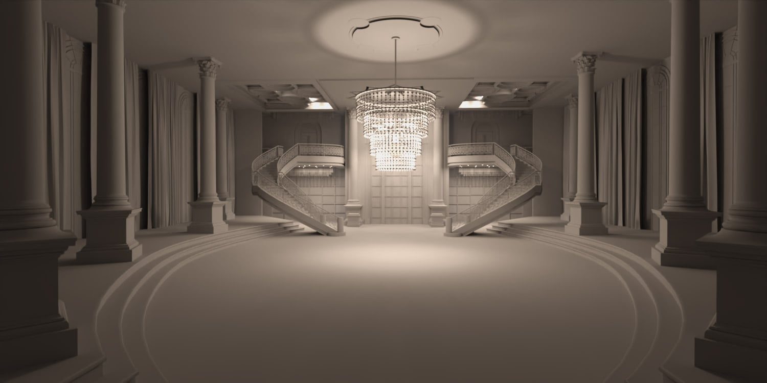 Dance Studio Ballroom | Daz 3D