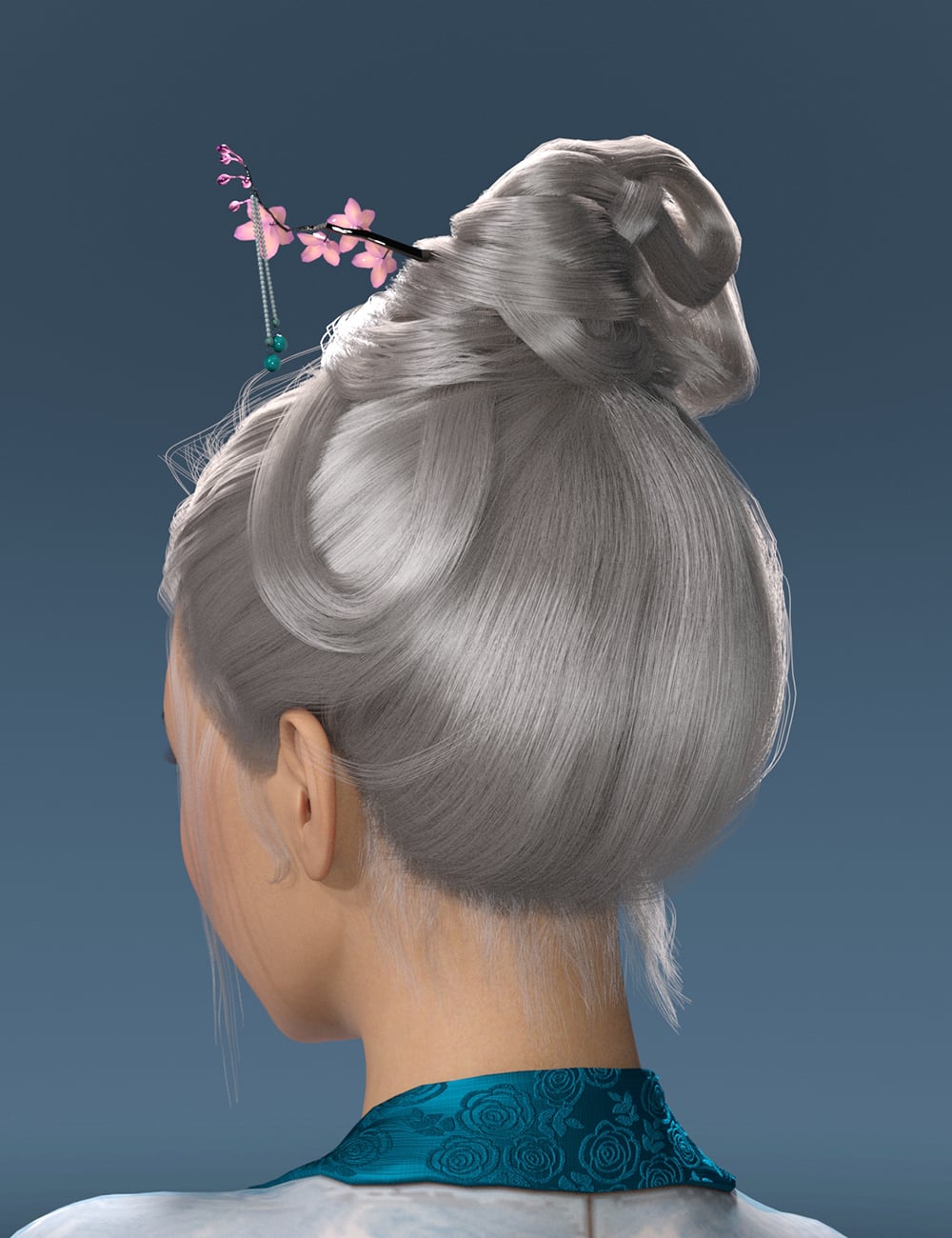 MK Cloud Bun Hair for Genesis 8 and 8.1 Females | Daz 3D