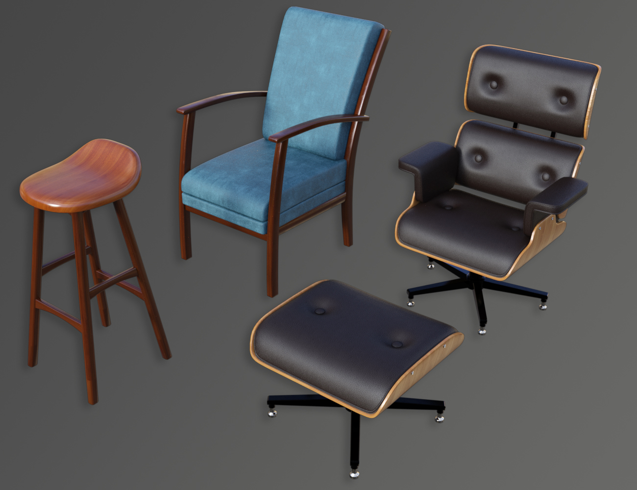 Retro Apartment Props 1 | Daz 3D