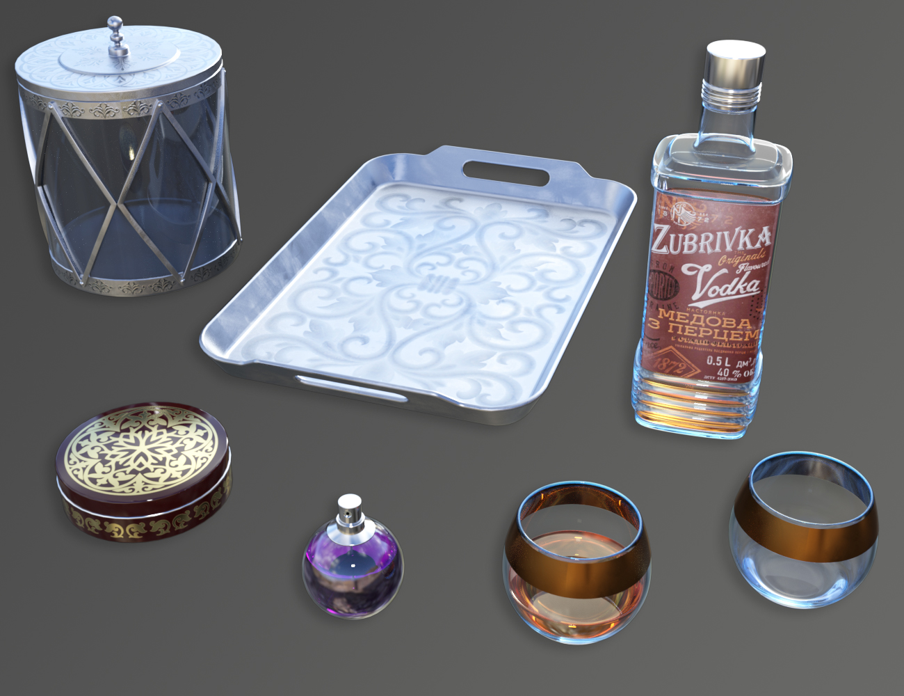 Retro Apartment Props 1 | Daz 3D