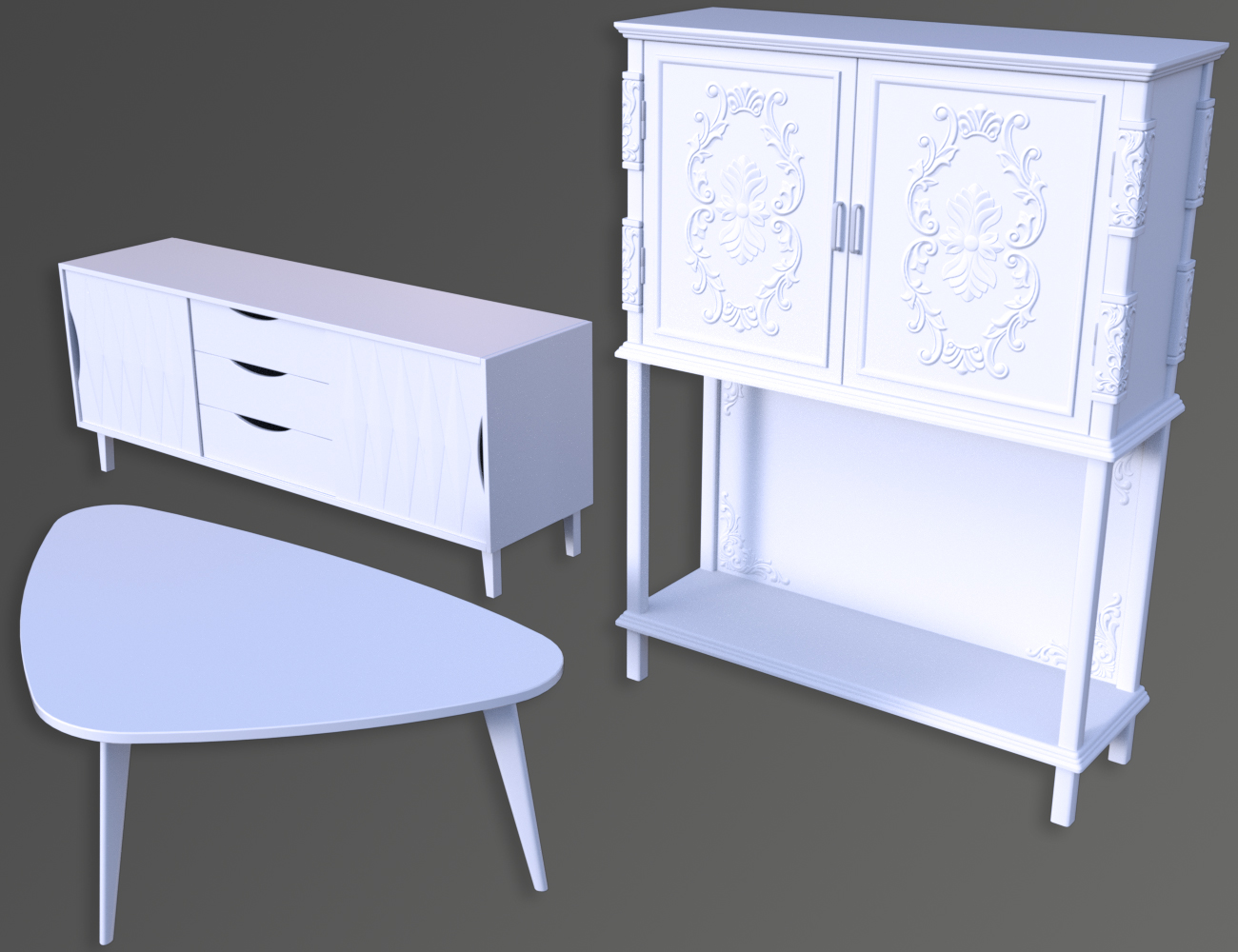 Retro Apartment Props 1 | Daz 3D