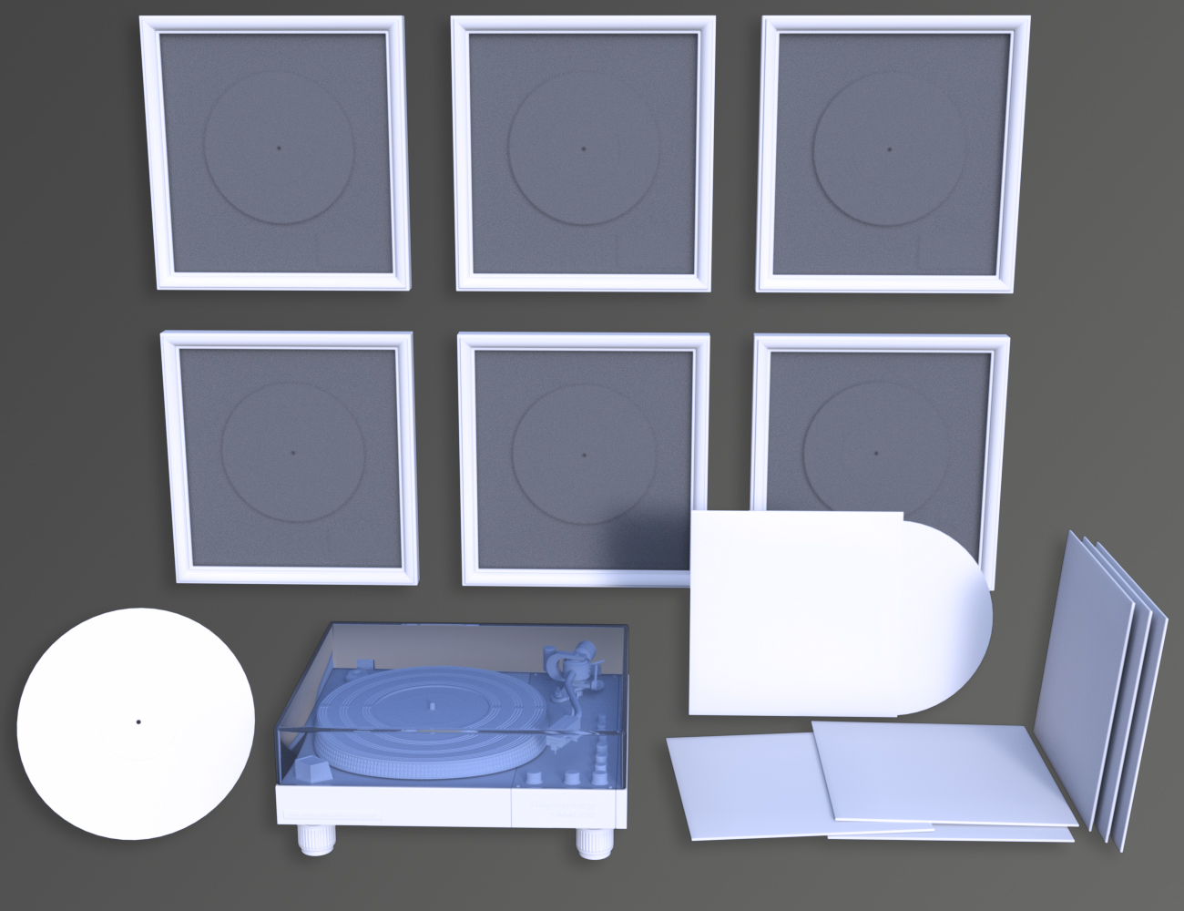 Retro Apartment Props 1 | Daz 3D