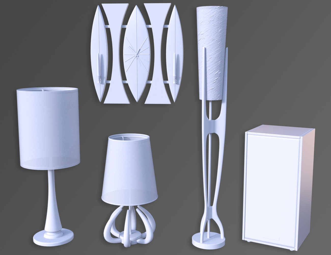 Retro Apartment Props 1 | Daz 3D