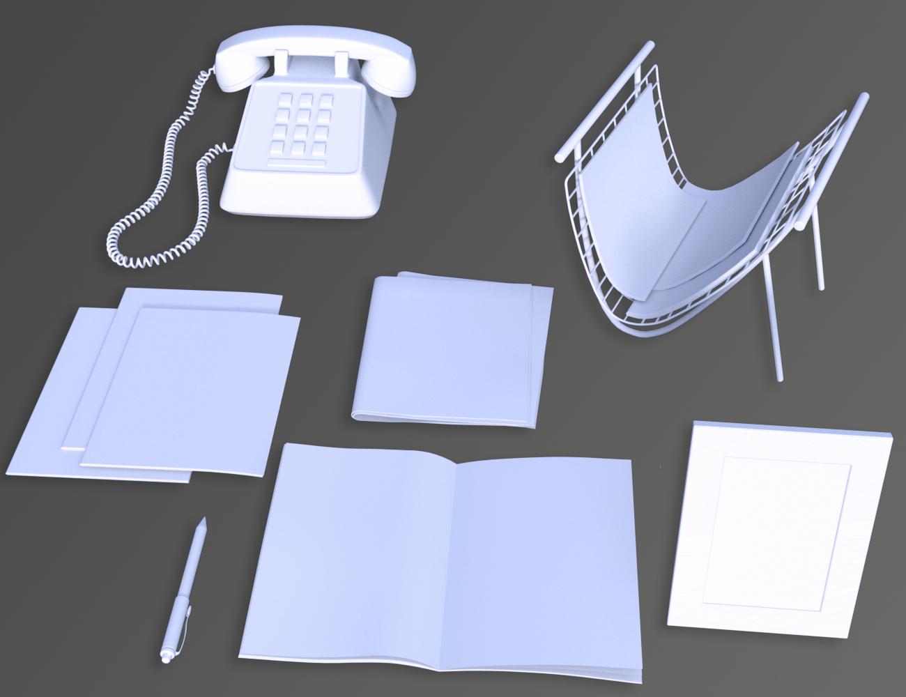 Retro Apartment Props 1 | Daz 3D