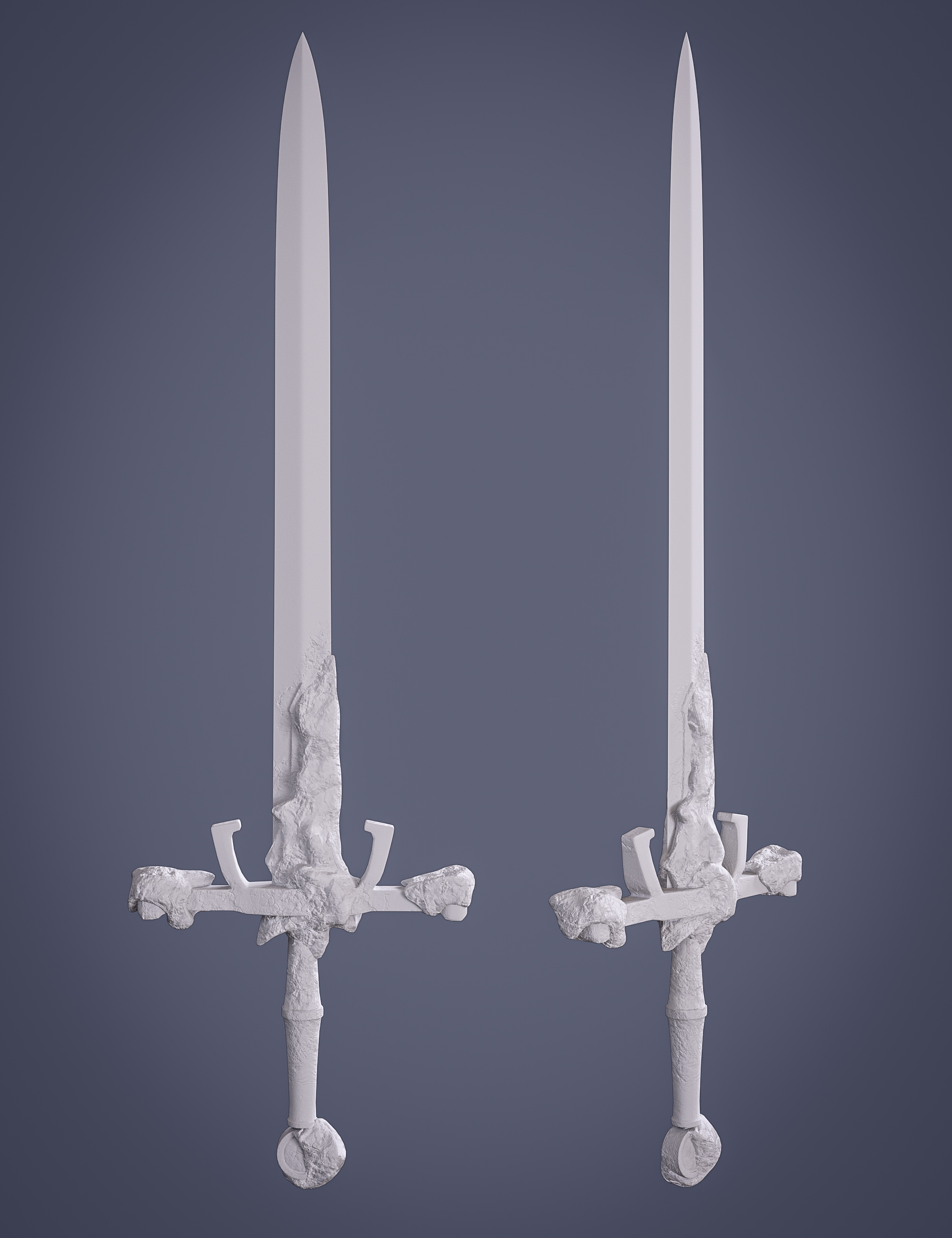 BW Frozen Ice Weapons Set for Genesis 8 and 8.1 | Daz 3D
