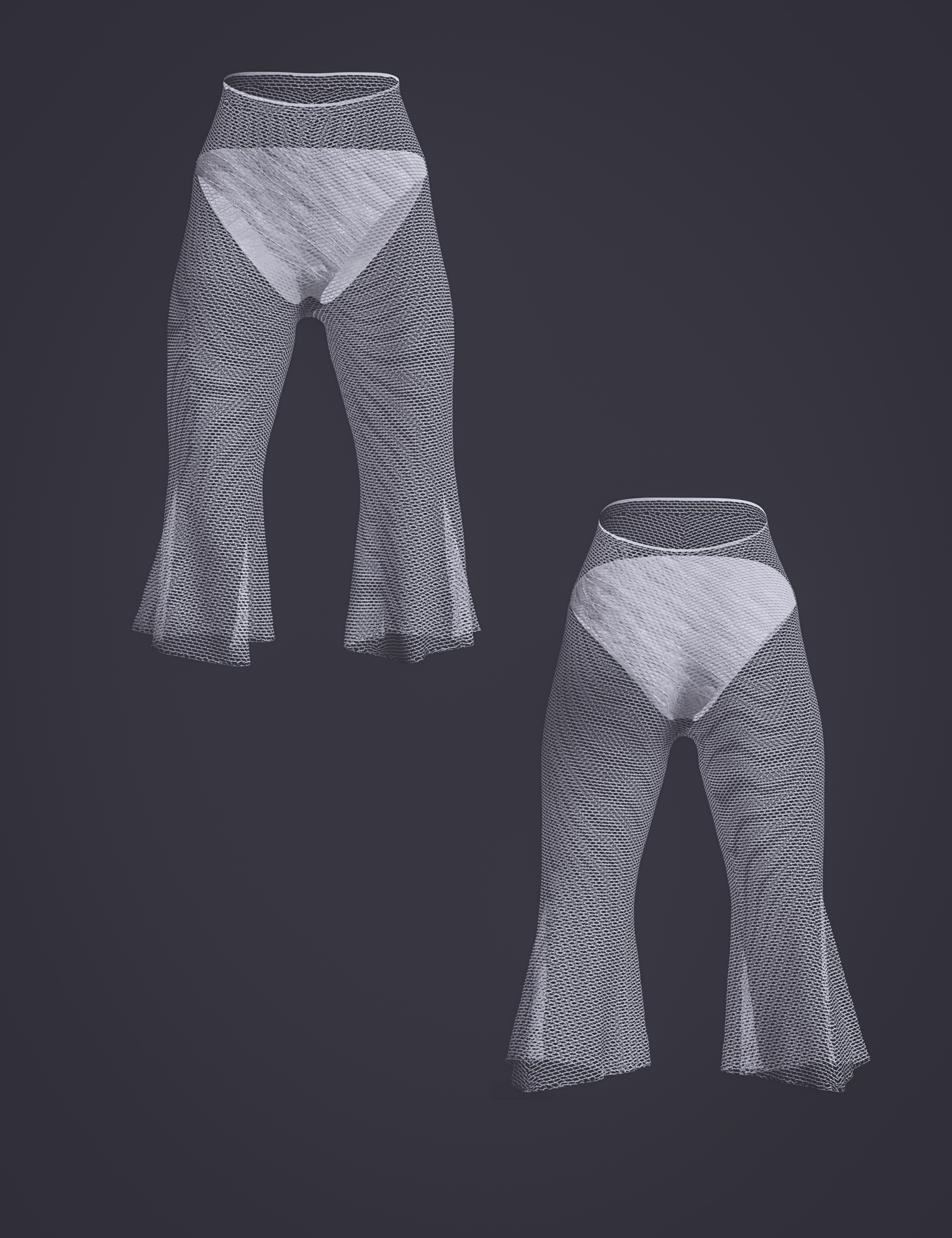 Ravyn Feathered dForce Pants for Genesis 8 and 8.1 Females | Daz 3D
