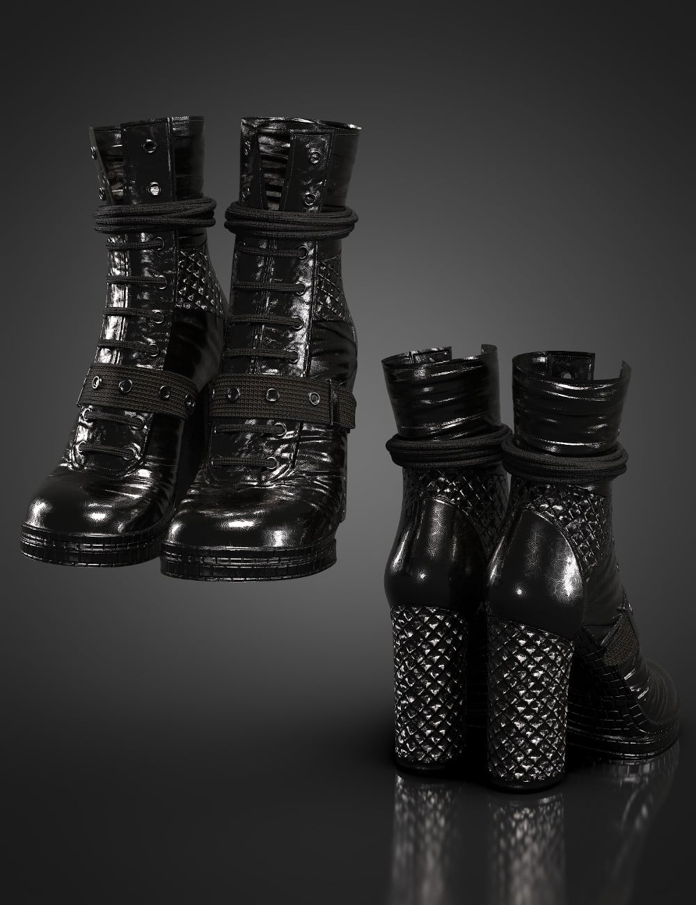 SPR Interstellar Combat Shoes for Genesis 8.1 Female | Daz 3D