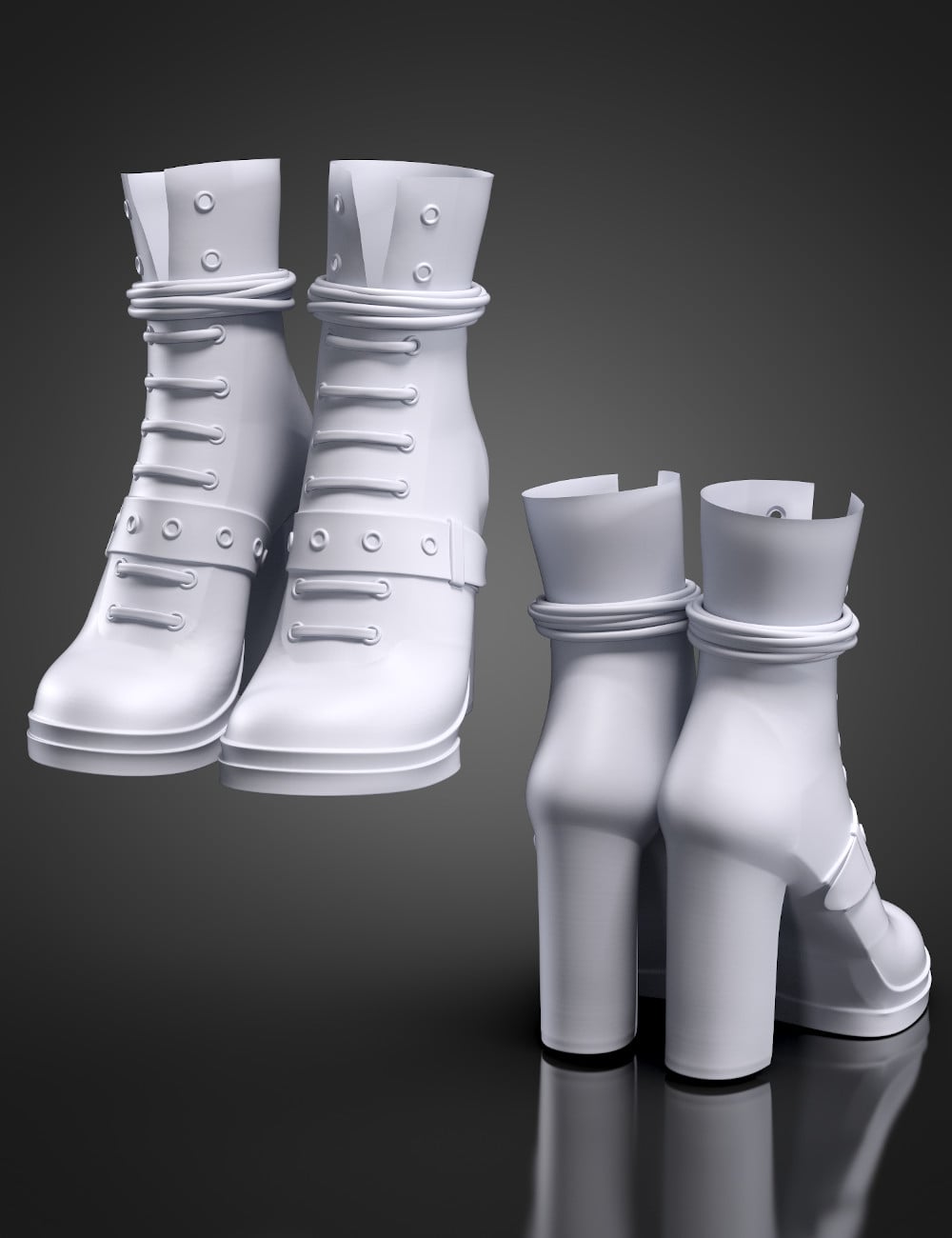 SPR Interstellar Combat Shoes for Genesis 8.1 Female | Daz 3D