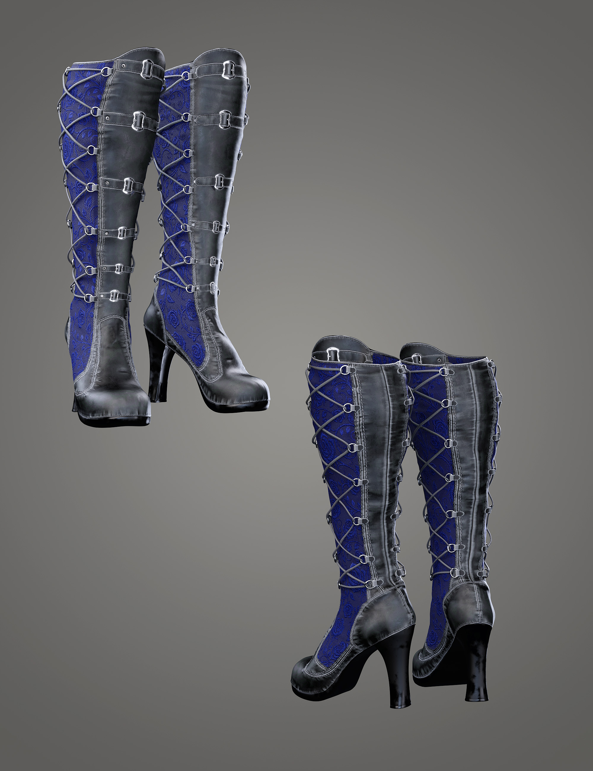 Demetria Boots for Genesis 8 and 8.1 Females | Daz 3D
