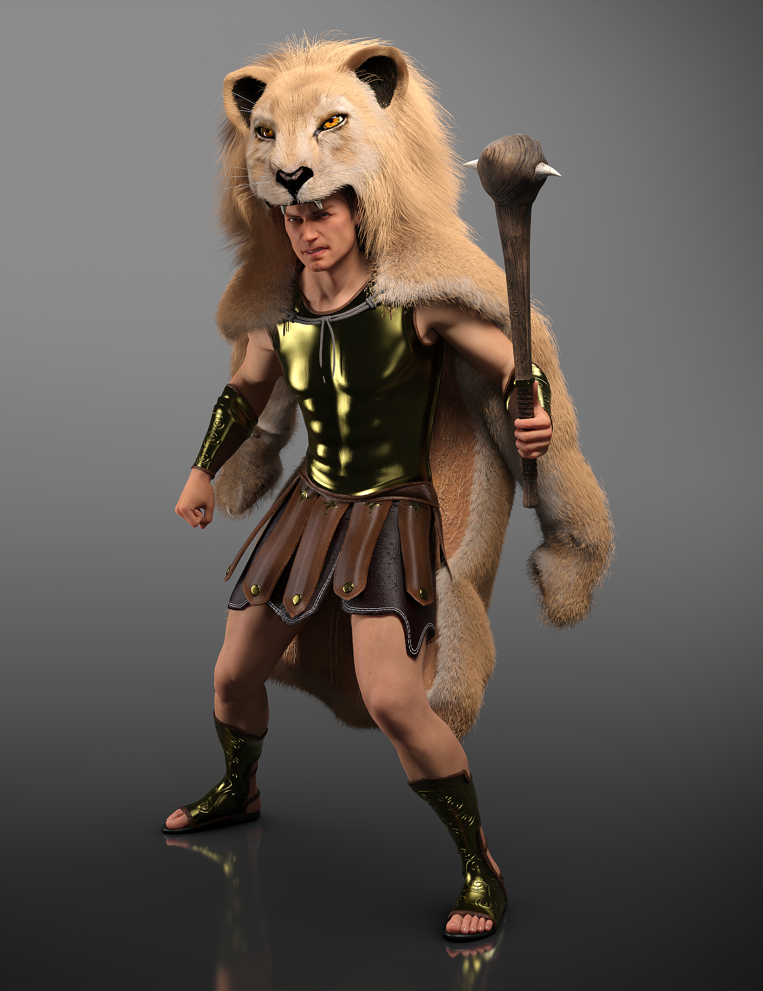 Demigod Outfit for Genesis 8 and 8.1 Male | Daz 3D