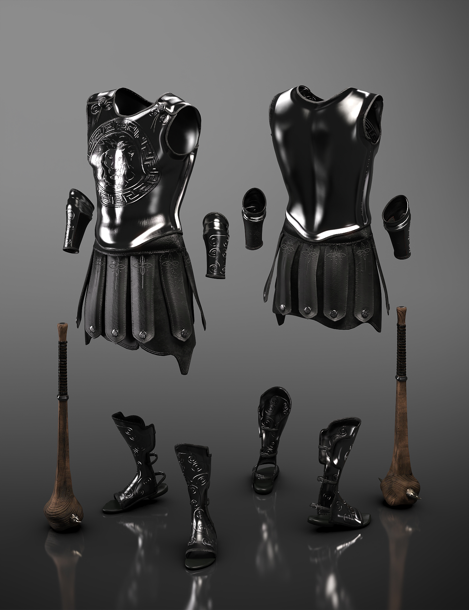 Demigod Outfit for Genesis 8 and 8.1 Male | Daz 3D