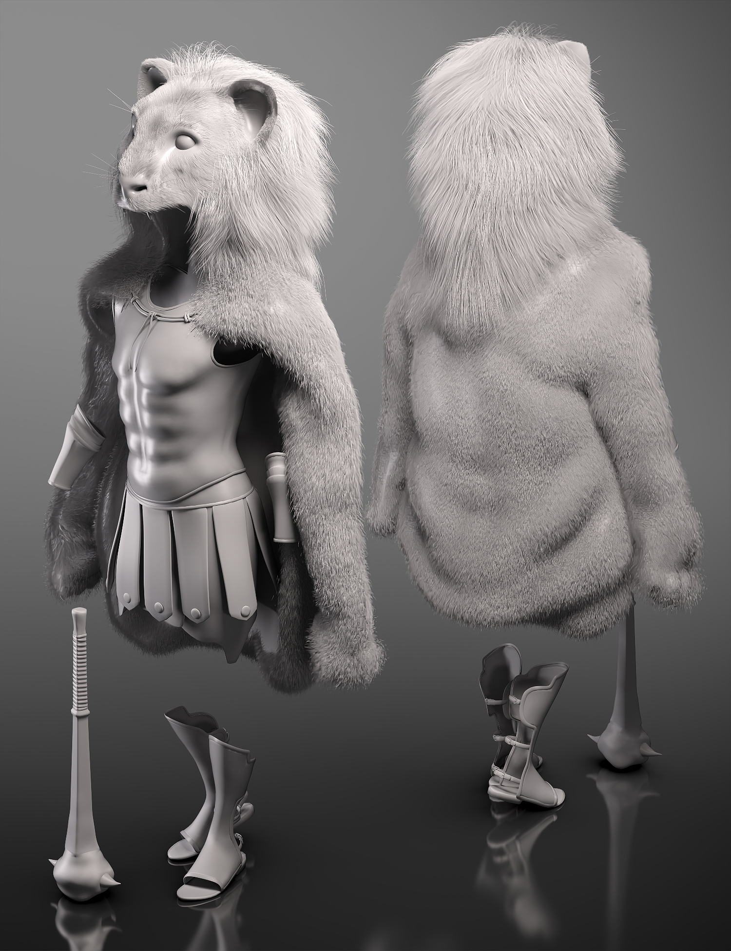 Demigod Outfit for Genesis 8 and 8.1 Male | Daz 3D