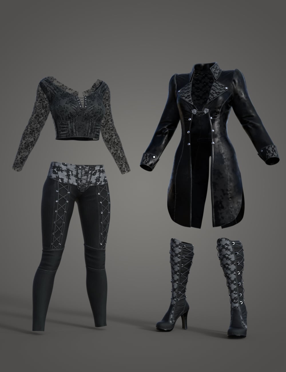 Demetria Outfit for Genesis 8 and 8.1 Females | Daz 3D