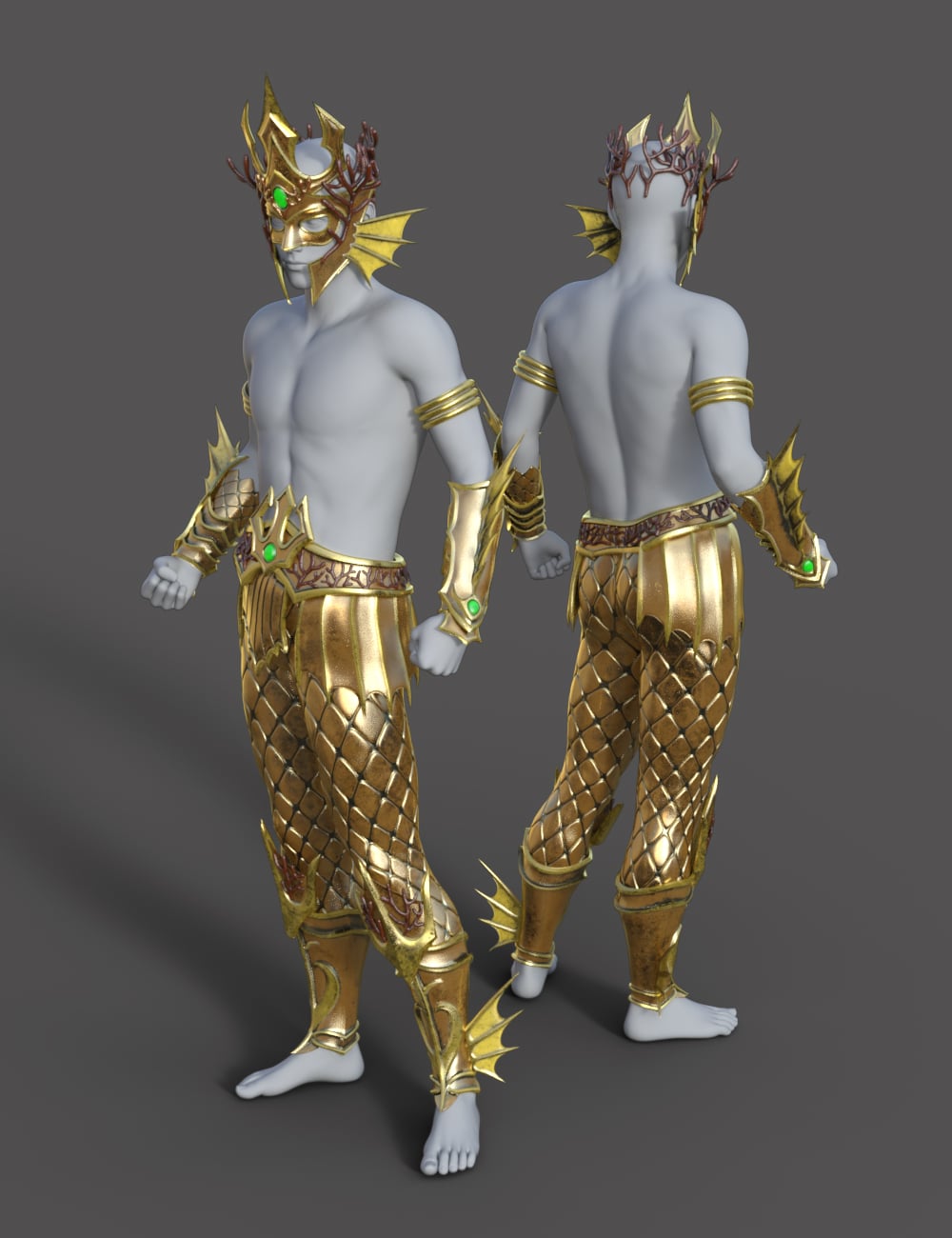 Poseidon Suit for Genesis 8 and 8.1 Male | Daz 3D