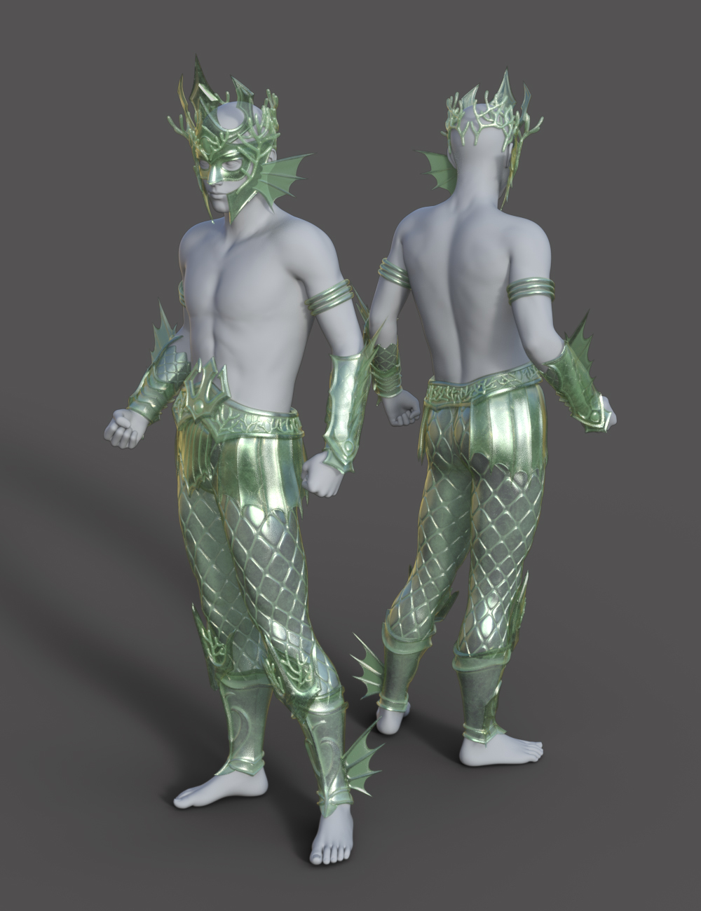 Poseidon Suit for Genesis 8 and 8.1 Male | Daz 3D