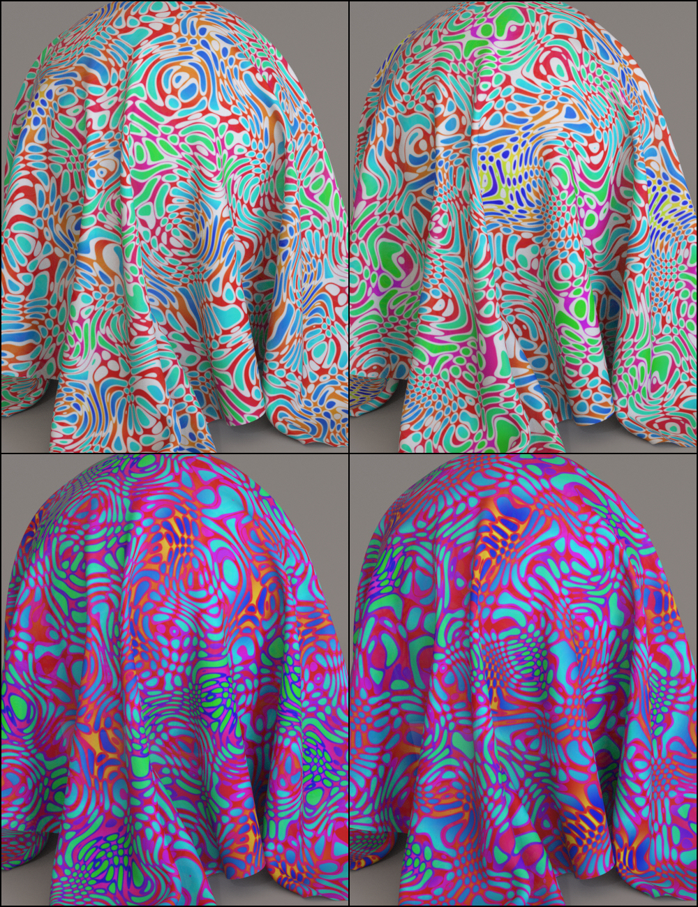 MMX Funky Fabric Patterns 02 for Iray | Daz 3D