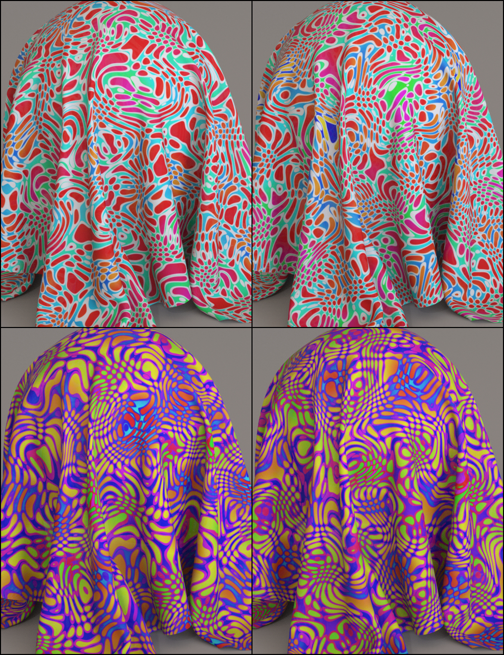 MMX Funky Fabric Patterns 02 for Iray | Daz 3D