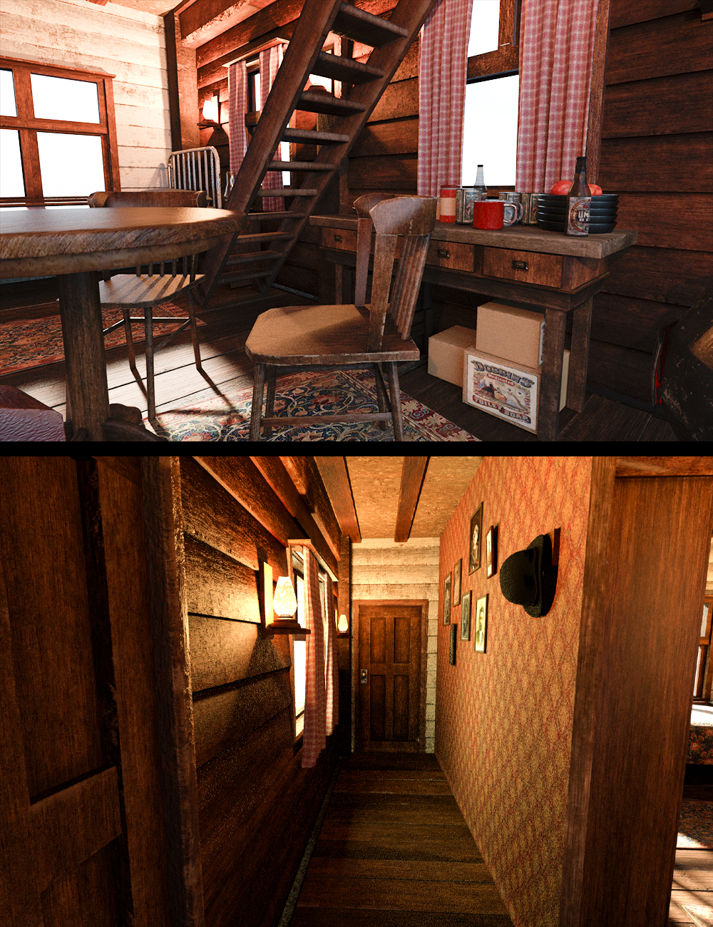 M3D Western General Store Room Interior | Daz 3D