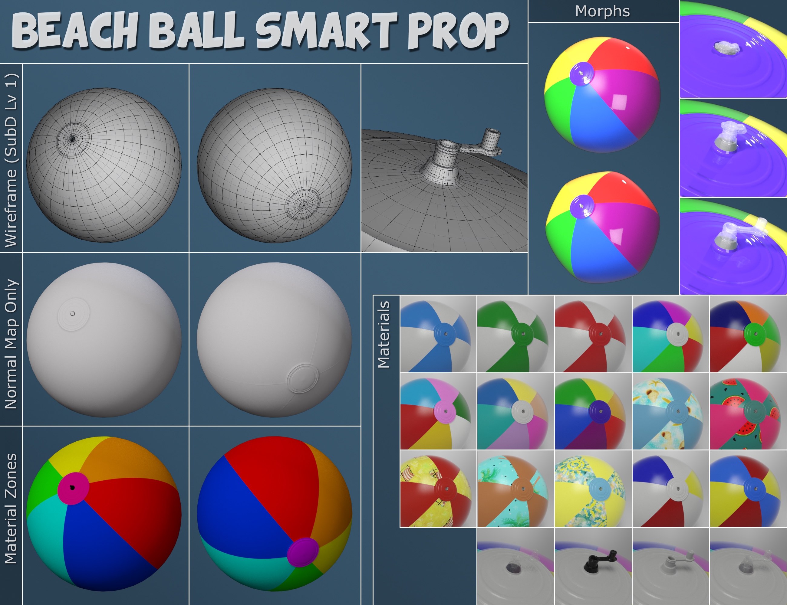NG BALL Beach Ball Poses for Genesis 8 and 8.1 Female | Daz 3D